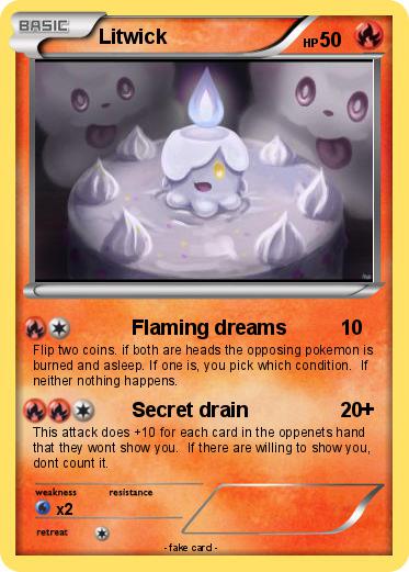 Pokémon Litwick 85 85 - Flaming dreams - My Pokemon Card