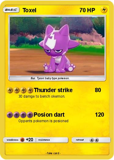 Pokémon Toxel 4 4 - Thunder strike - My Pokemon Card