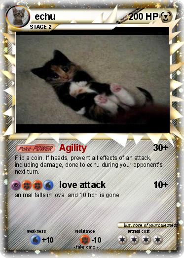 Pokémon echu 1 1 - Agility - My Pokemon Card