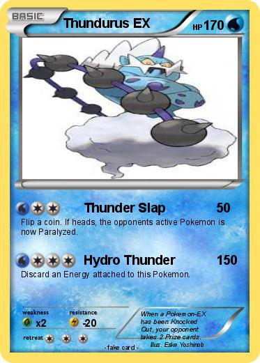 Pokémon Thundurus EX 32 32 - Thunder Slap - My Pokemon Card