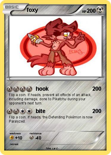 Pokémon foxy 1936 1936 - hook - My Pokemon Card