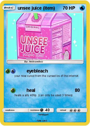 Pokémon unsee juice item - eyebleach - My Pokemon Card