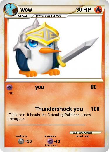 Pokémon wow 134 134 - you - My Pokemon Card