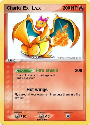 Pokémon Charla Ex Lv x 1 1 - Fire shield - My Pokemon Card