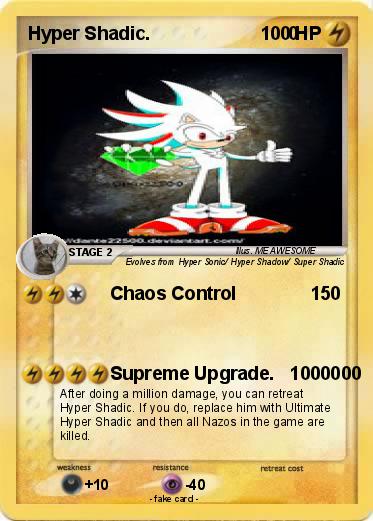 Pokémon Hyper Shadic 158 158 - Chaos Control - My Pokemon Card