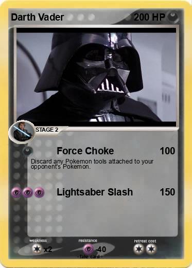 Pokémon Darth Vader 2078 2078 - Force Choke - My Pokemon Card