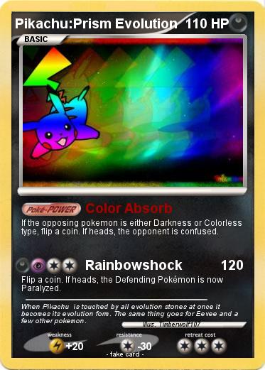 Pokémon Pikachu Prism Evolution - Color Absorb - My Pokemon Card