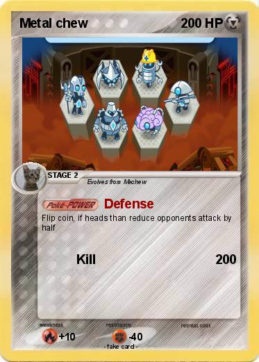 Pokémon Metal chew - Defense - My Pokemon Card