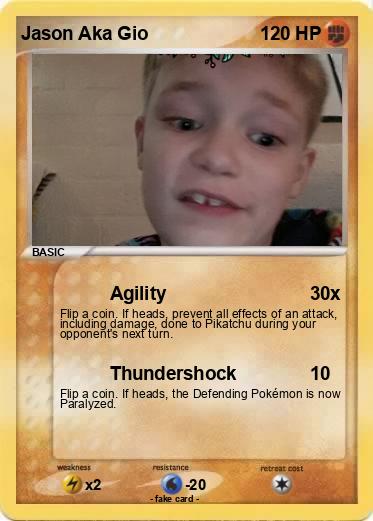 Pokémon Jason Aka Gio - Agility - My Pokemon Card