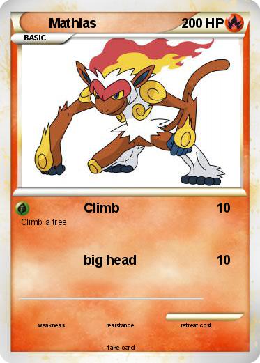 Pokémon Mathias 121 121 - Climb - My Pokemon Card