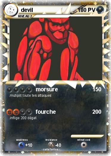 Pokémon devil 516 516 - morsure - Ma carte Pokémon