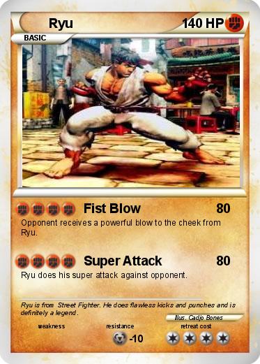 Pokémon Ryu 33 33 - Fist Blow - My Pokemon Card