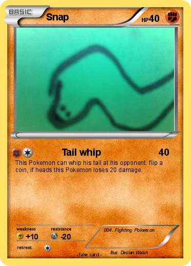 Pokémon Snap 112 112 - Tail whip - My Pokemon Card