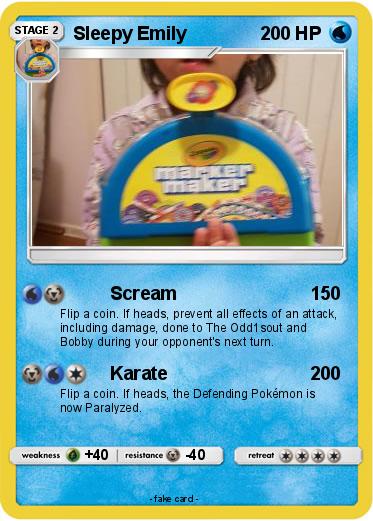 Pokémon Sleepy Emily 1 1 - Scream - My Pokemon Card