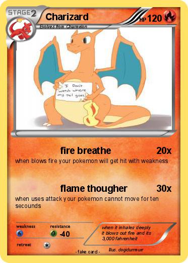 Pokémon Charizard 7823 7823 - fire breathe - My Pokemon Card
