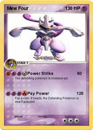Pokémon Mew Four - Power Strike - My Pokemon Card