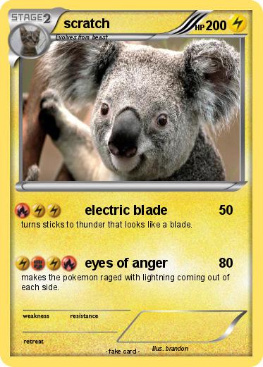 Pokémon scratch 50 50 - electric blade - My Pokemon Card