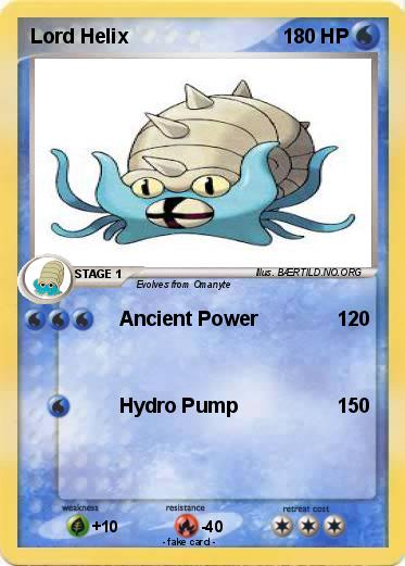 Pokémon Lord Helix 37 37 - Ancient Power - My Pokemon Card