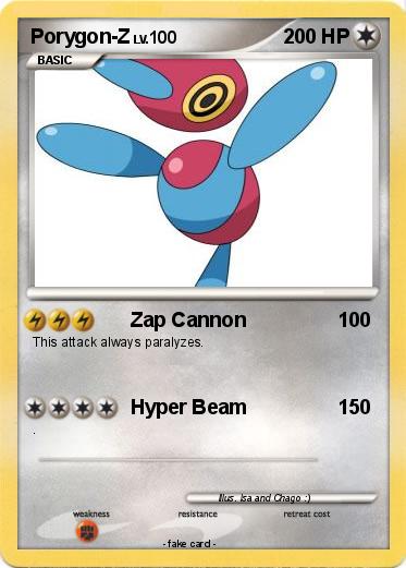 Pokémon Porygon Z 71 71 - Zap Cannon - My Pokemon Card