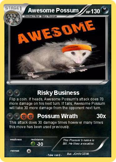 Pokémon Awesome Possum 4 4 - Risky Business - My Pokemon Card