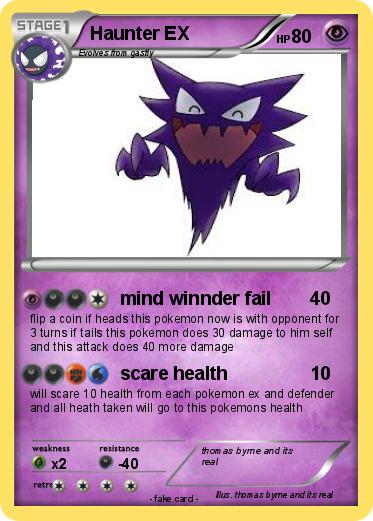 Pokémon Haunter EX 10 10 - mind winnder fail - My Pokemon Card