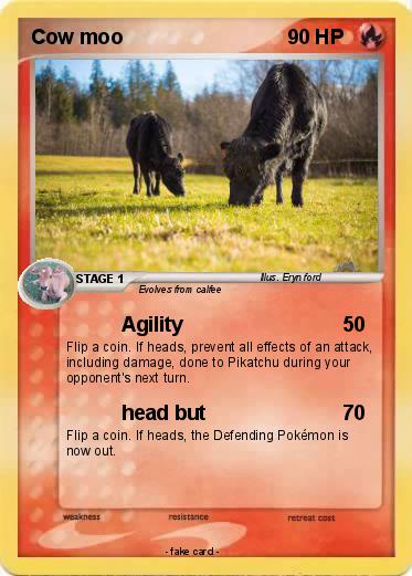 Pokémon Cow moo - Agility - My Pokemon Card