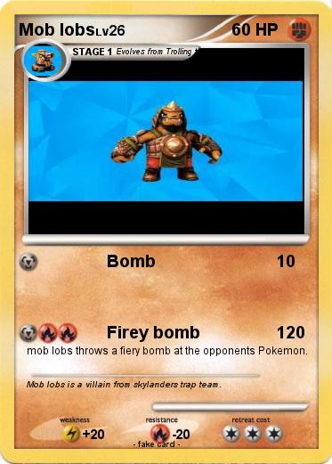 Pokémon Mob lobs - Bomb - My Pokemon Card
