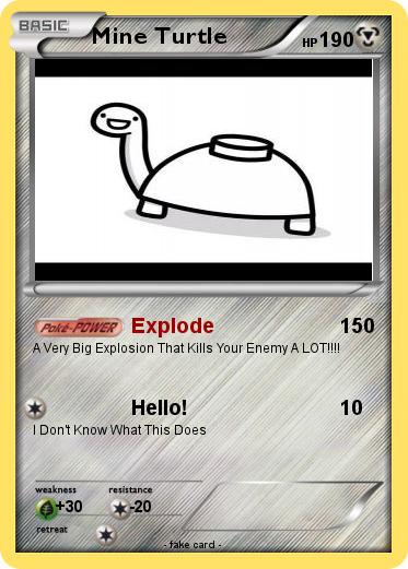 Pokémon Mine Turtle 522 522 - Explode - My Pokemon Card