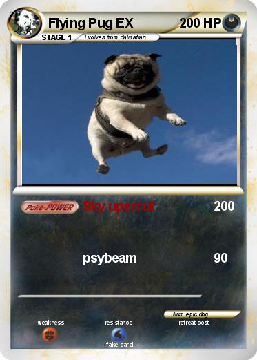Pokémon Flying Pug EX - Sky upercut - My Pokemon Card