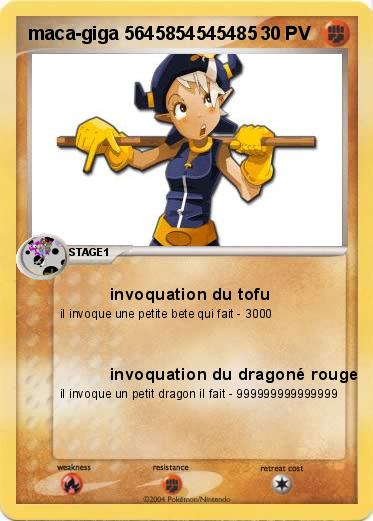 Pokémon maca giga 5645854545485 1 1 - invoquation du tofu - Ma carte ...