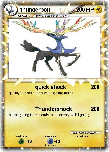 Pokémon thunderbolt 42 42 - quick shock - My Pokemon Card