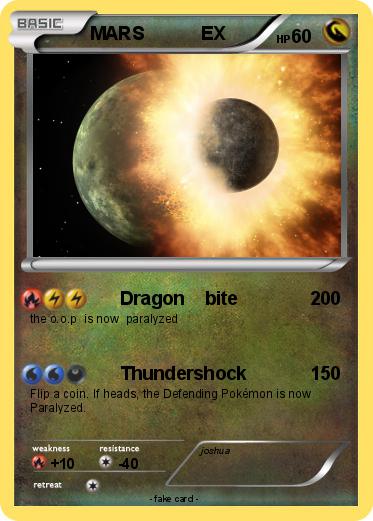Pokémon MARS EX - Dragon bite - My Pokemon Card