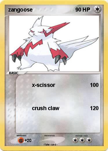 Pokémon zangoose 118 118 - x-scissor - My Pokemon Card