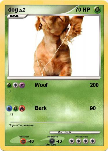 Pokémon dog 1111 1111 - Woof - My Pokemon Card
