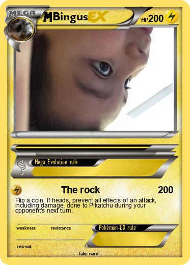 Pokémon Bingus 126 126 - The rock - My Pokemon Card