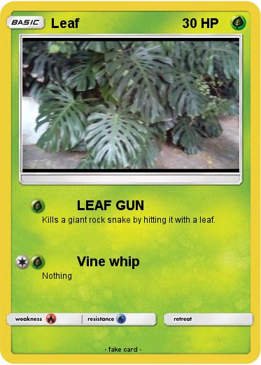 Pokémon Leaf 330 330 - LEAF GUN - My Pokemon Card