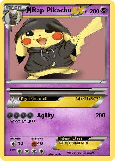 Pokémon Rap Pikachu 2 2 - Agility - My Pokemon Card