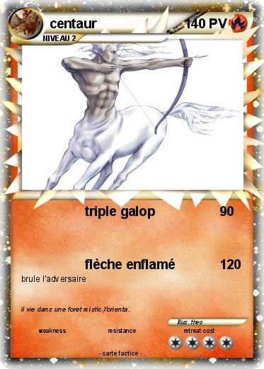 Pokémon centaur 18 18 - triple galop - Ma carte Pokémon