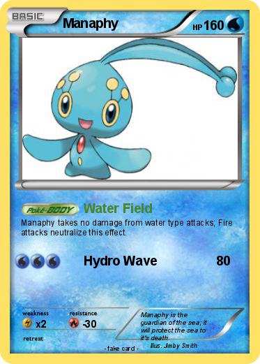 Pokémon Manaphy 455 455 - Water Field - My Pokemon Card