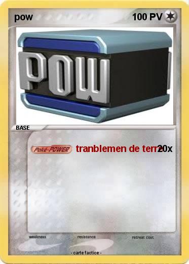 Pokémon pow 2 2 - tranblemen de terre - Ma carte Pokémon