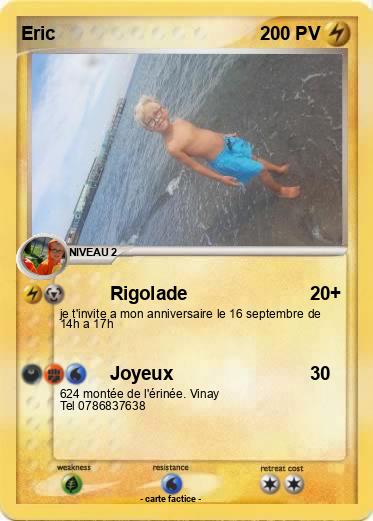 Pokémon Eric 1078 1078 - Rigolade - Ma carte Pokémon