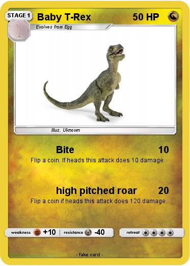Pokémon Baby T Rex 11 11 - Bite - My Pokemon Card