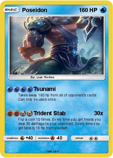 Pokémon Poseidon 929 929 - Tsunami - My Pokemon Card