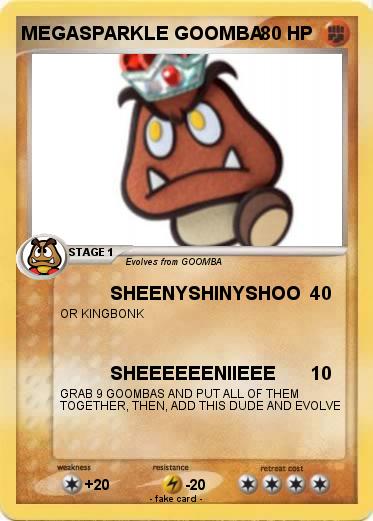 Pokémon MEGASPARKLE GOOMBA 3 3 - SHEENYSHINYSHOO - My Pokemon Card
