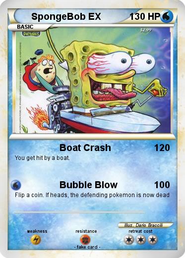 Pokémon SpongeBob EX 55 55 - Boat Crash - My Pokemon Card