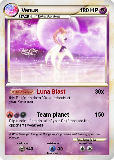 Pokémon Venus 206 206 - Luna Blast - My Pokemon Card