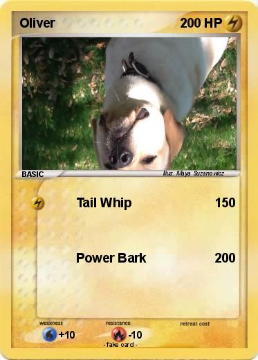 Pokémon Oliver 307 307 - Tail Whip - My Pokemon Card