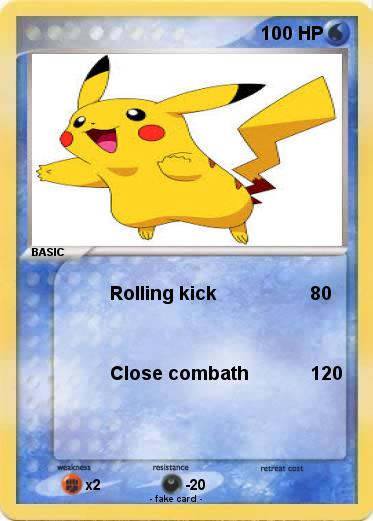Pokémon 1 127517 127517 - Rolling kick - My Pokemon Card