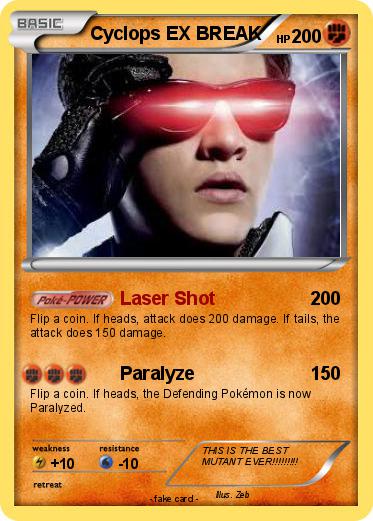 Pokémon Cyclops EX BREAK - Laser Shot - My Pokemon Card