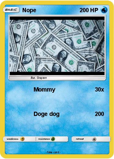 Pokémon Nope 99 99 - Mommy - My Pokemon Card